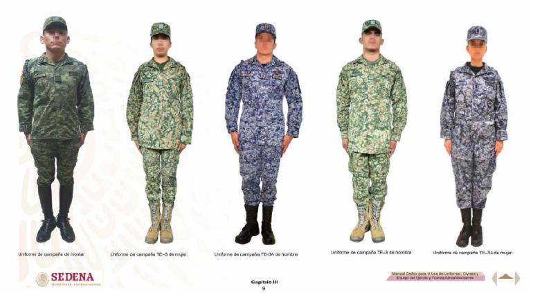 Así uniformes de Ejército y Fuerza Aérea; revela Sedena (FOTOS)